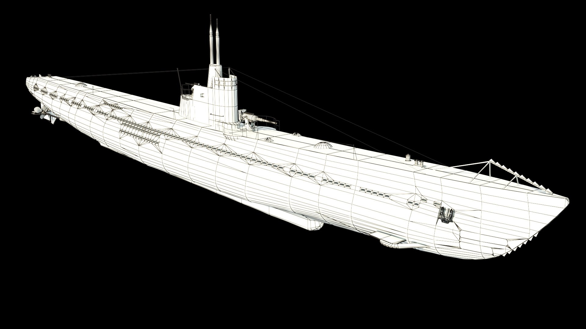 3D Soviet Submarine S-13 Stalinets Class - TurboSquid 2300874