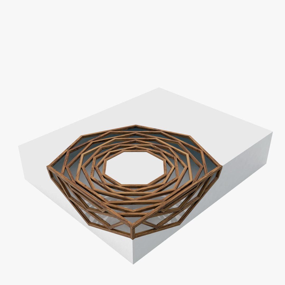 3d hanako long coffee table