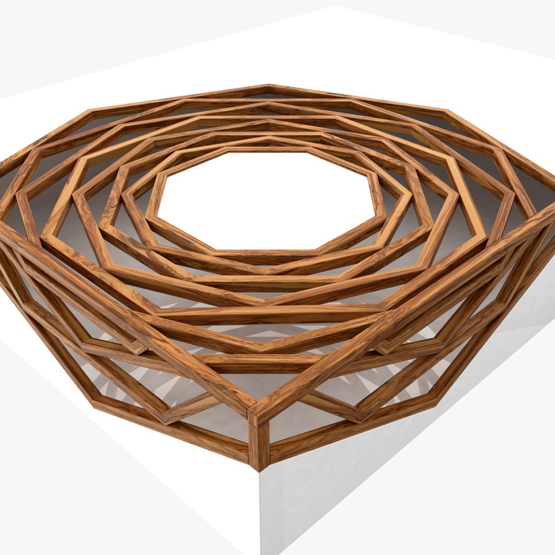 3d hanako long coffee table