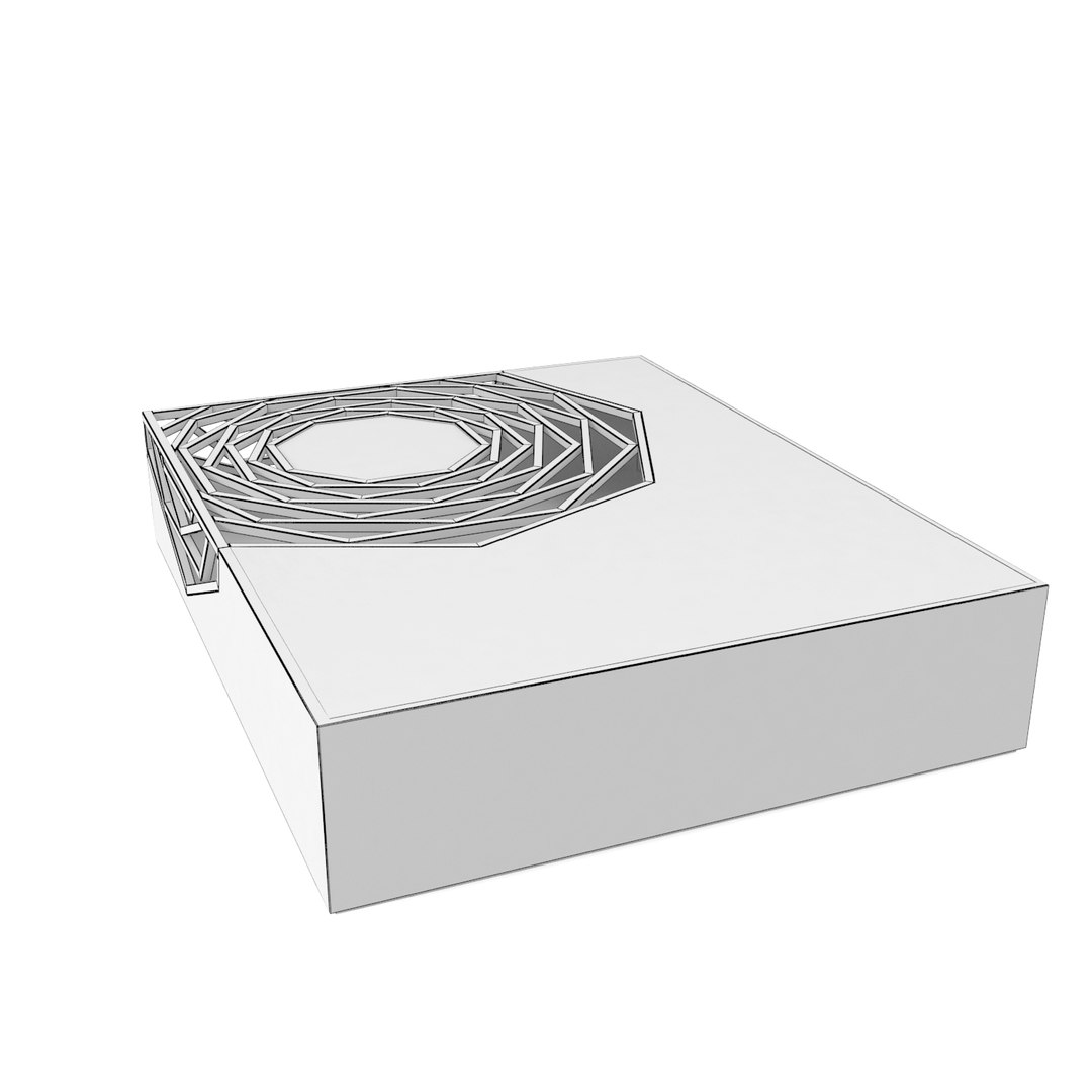 3d hanako long coffee table