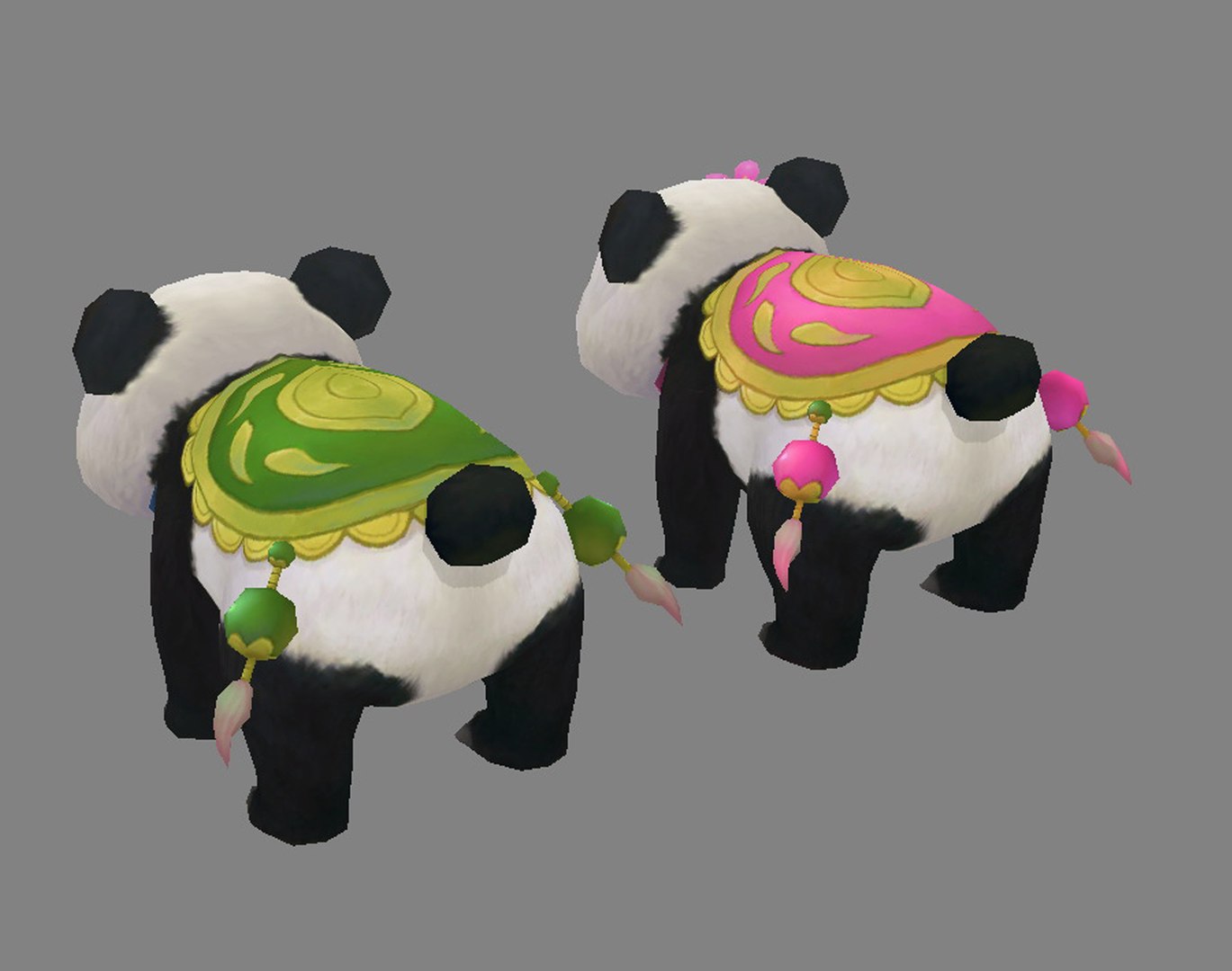 Cartoon Panda Mount - Male Panda - Female Panda 3D - TurboSquid 1739818