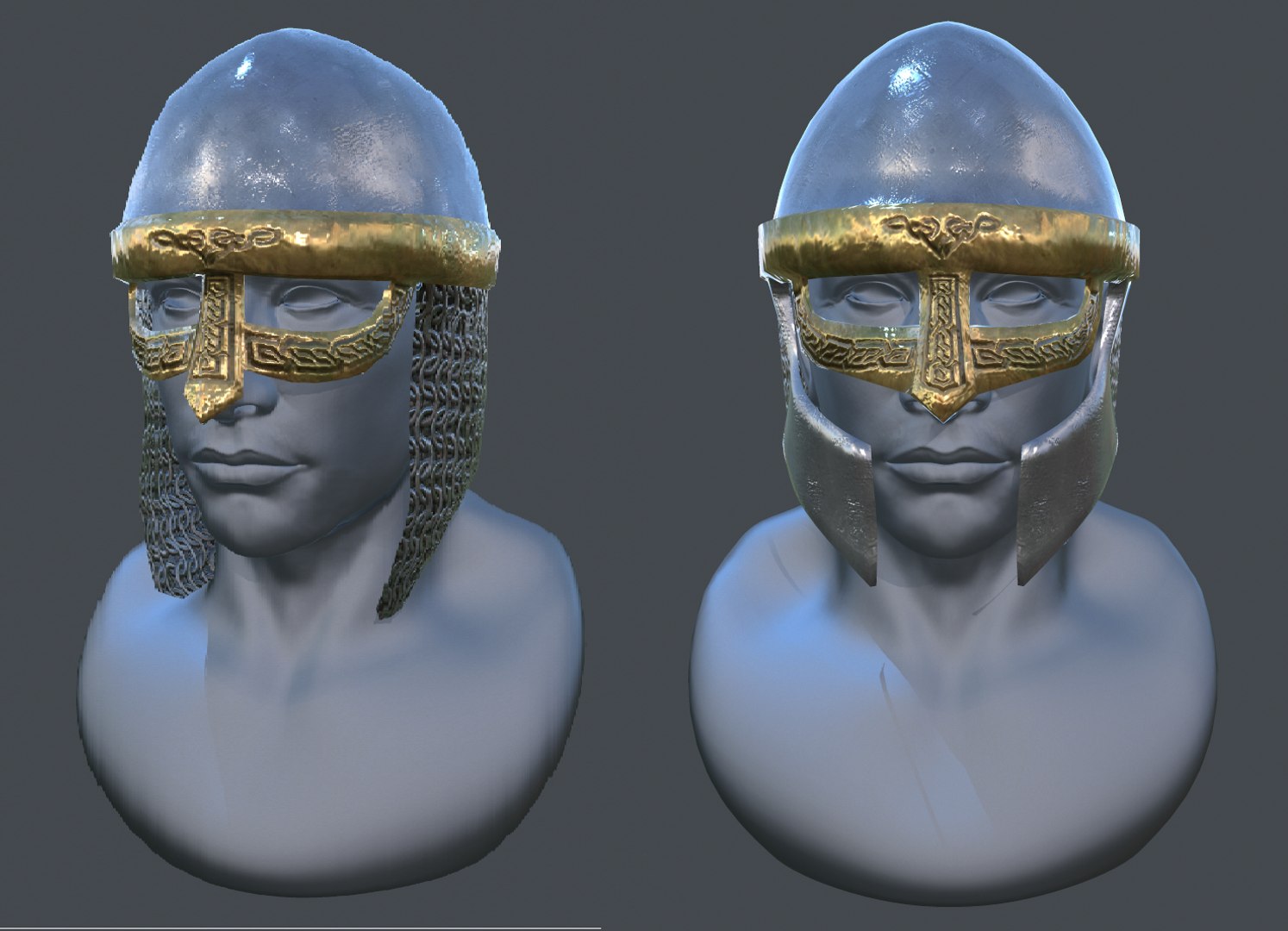 3d Model Viking Helmet