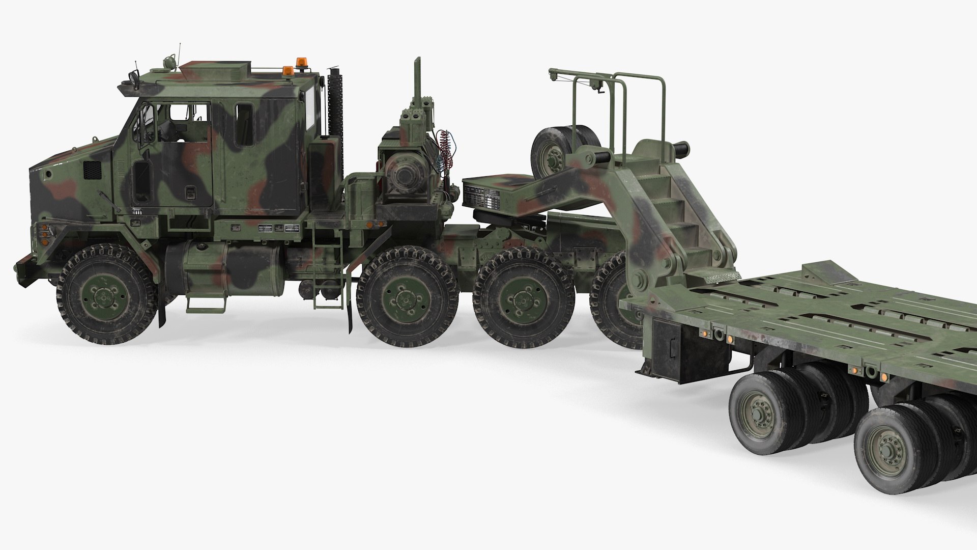 Oshkosh m1070 truck tractor 3D model - TurboSquid 1440354