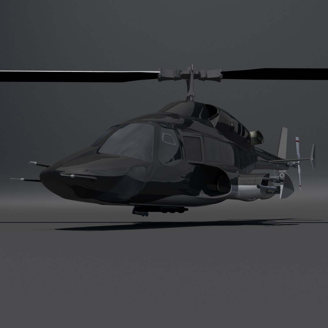 3d Model Airwolf Weapons Helcopter