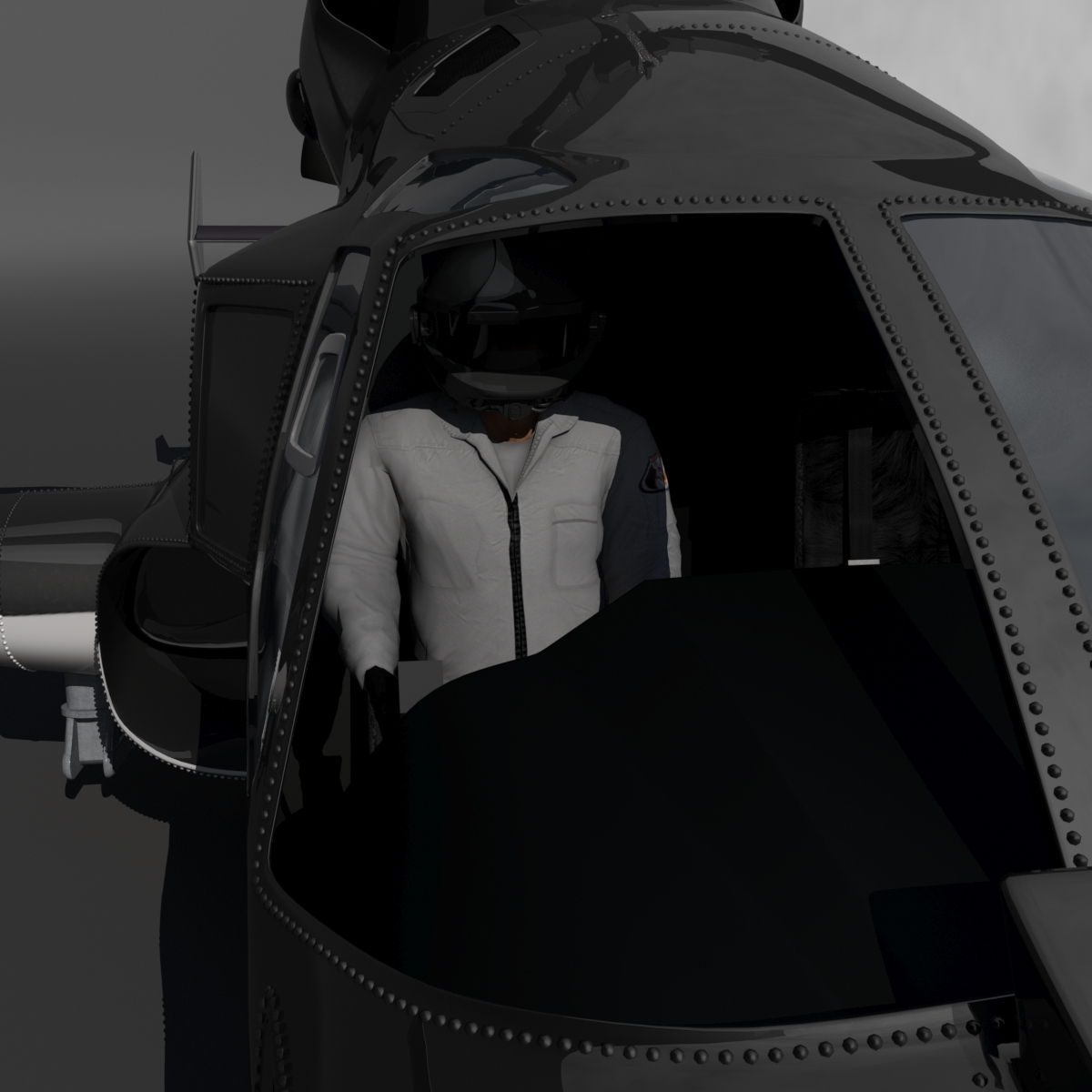 3d model airwolf weapons helcopter