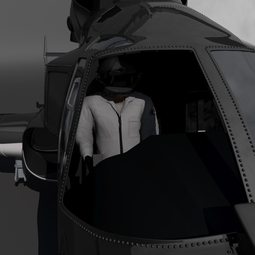 3d Model Airwolf Weapons Helcopter