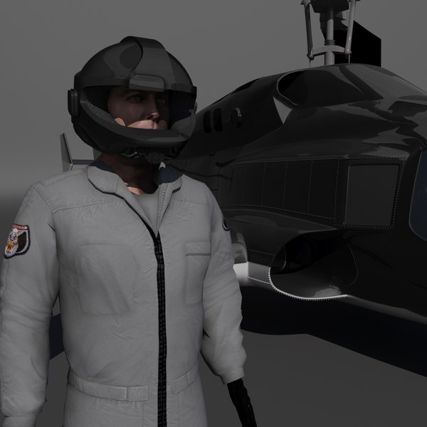 3d model airwolf weapons helcopter