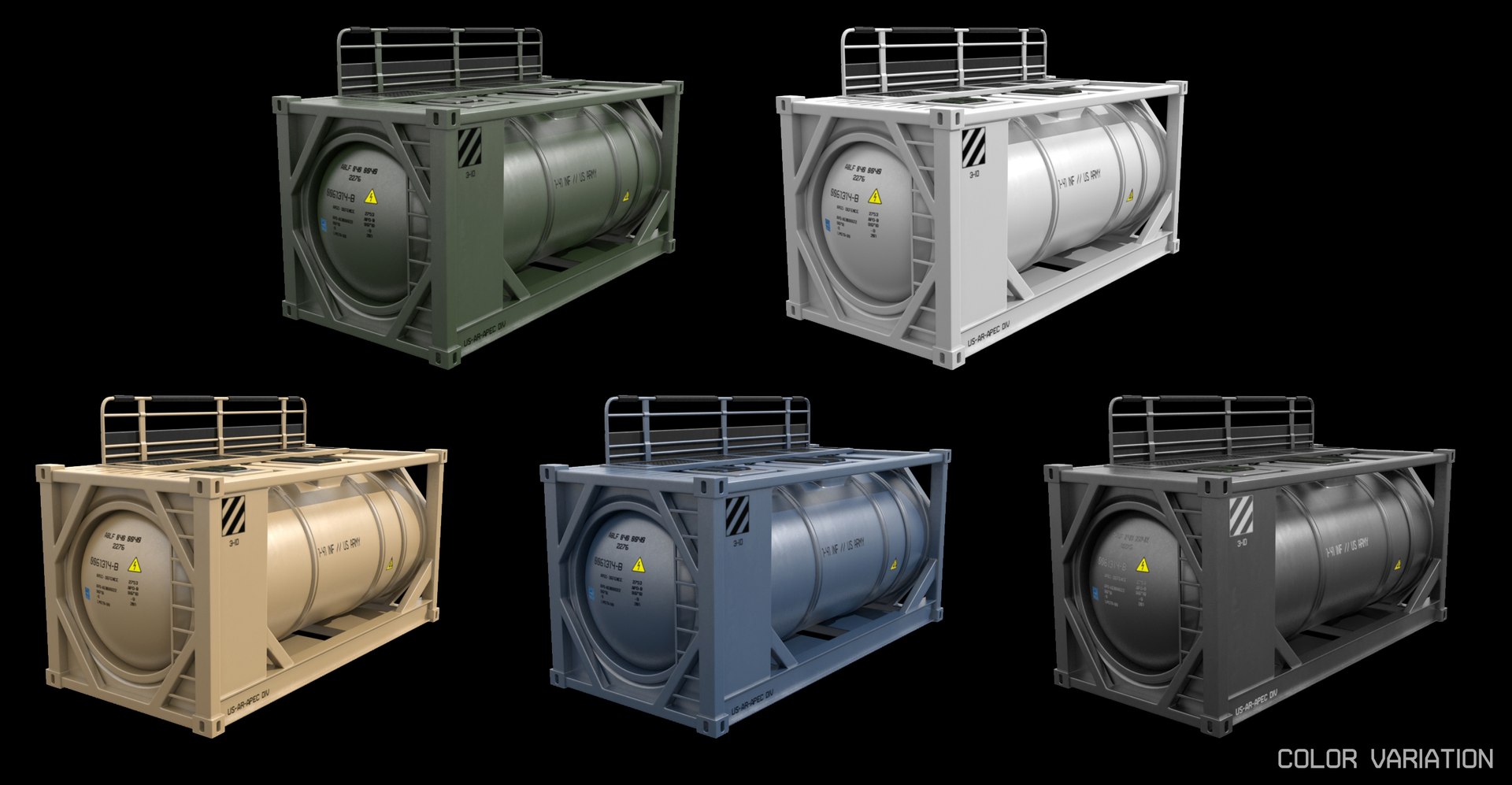 Portable Fuel Container 3d Model