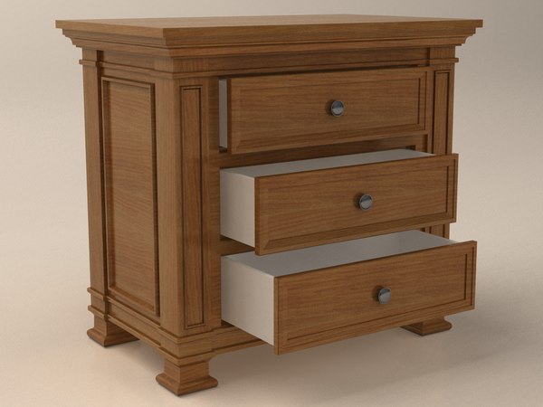 3d model bedroom dresser