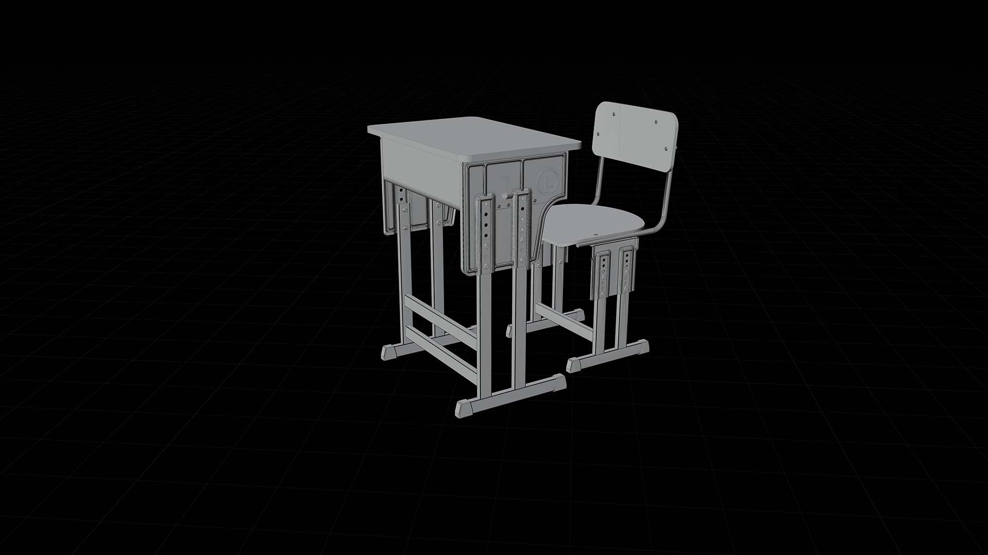 Desk And Chair 3D Model - TurboSquid 2271194