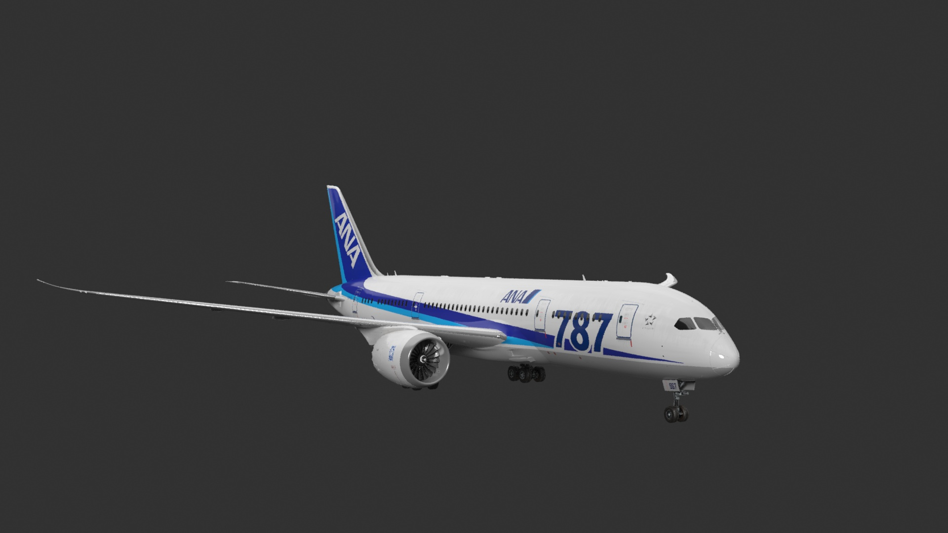 Boeing 787-8 Dreamliner ANA Livery Model - TurboSquid 2314153