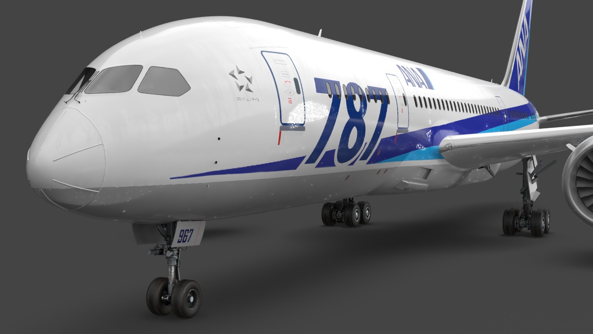 Boeing 787-8 Dreamliner ANA Livery Model - TurboSquid 2314153