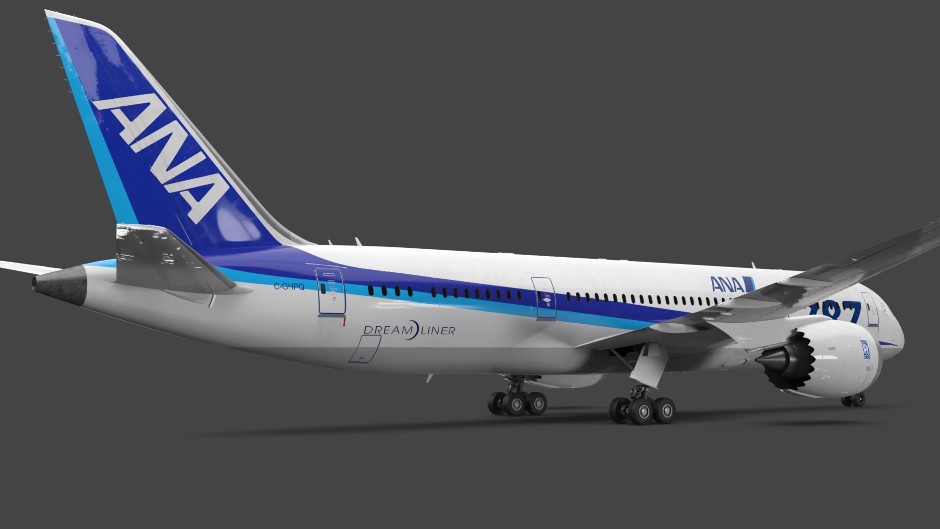 Boeing 787-8 Dreamliner ANA Livery Model - TurboSquid 2314153