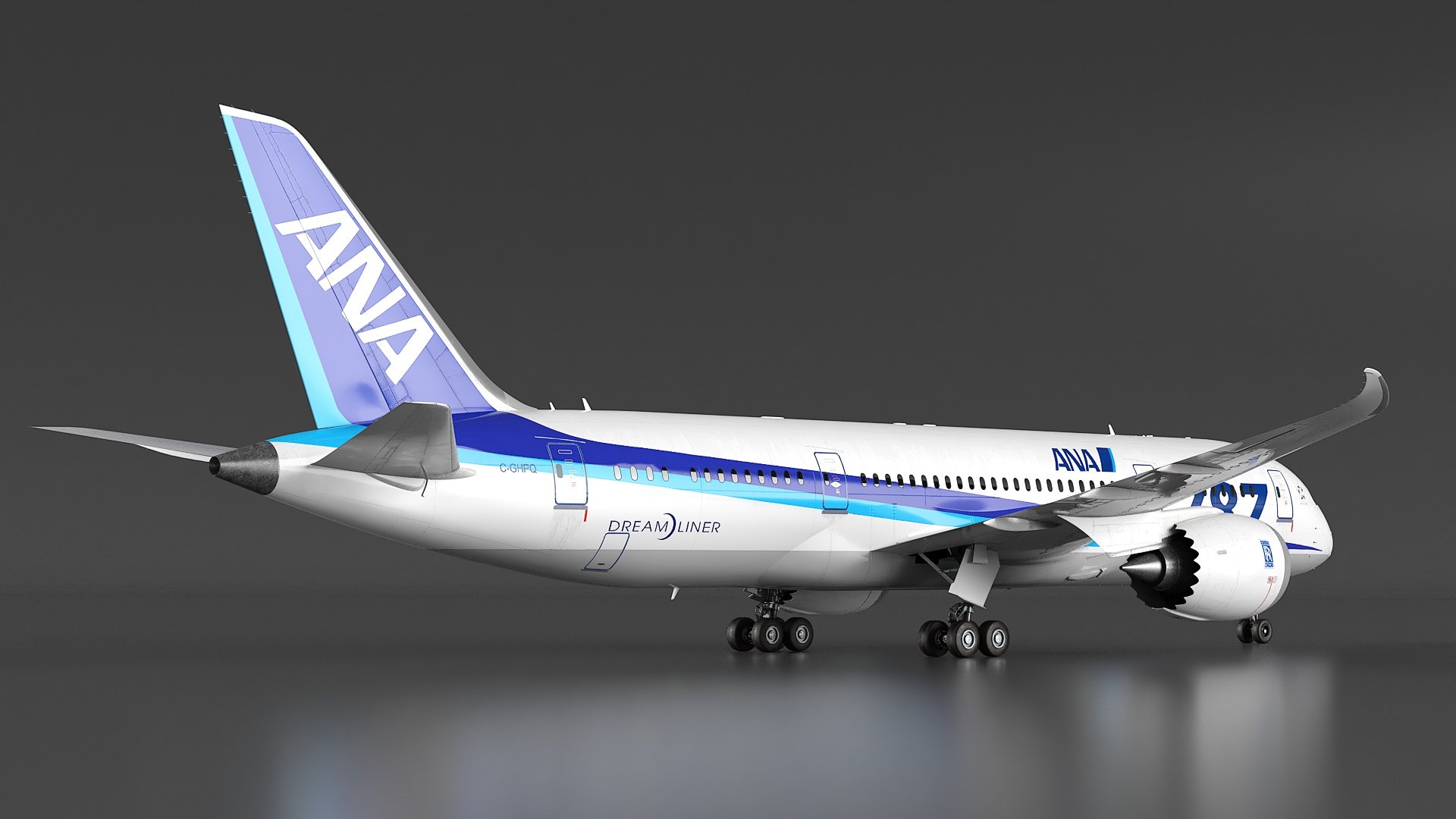 Boeing 787-8 Dreamliner ANA Livery Model - TurboSquid 2314153
