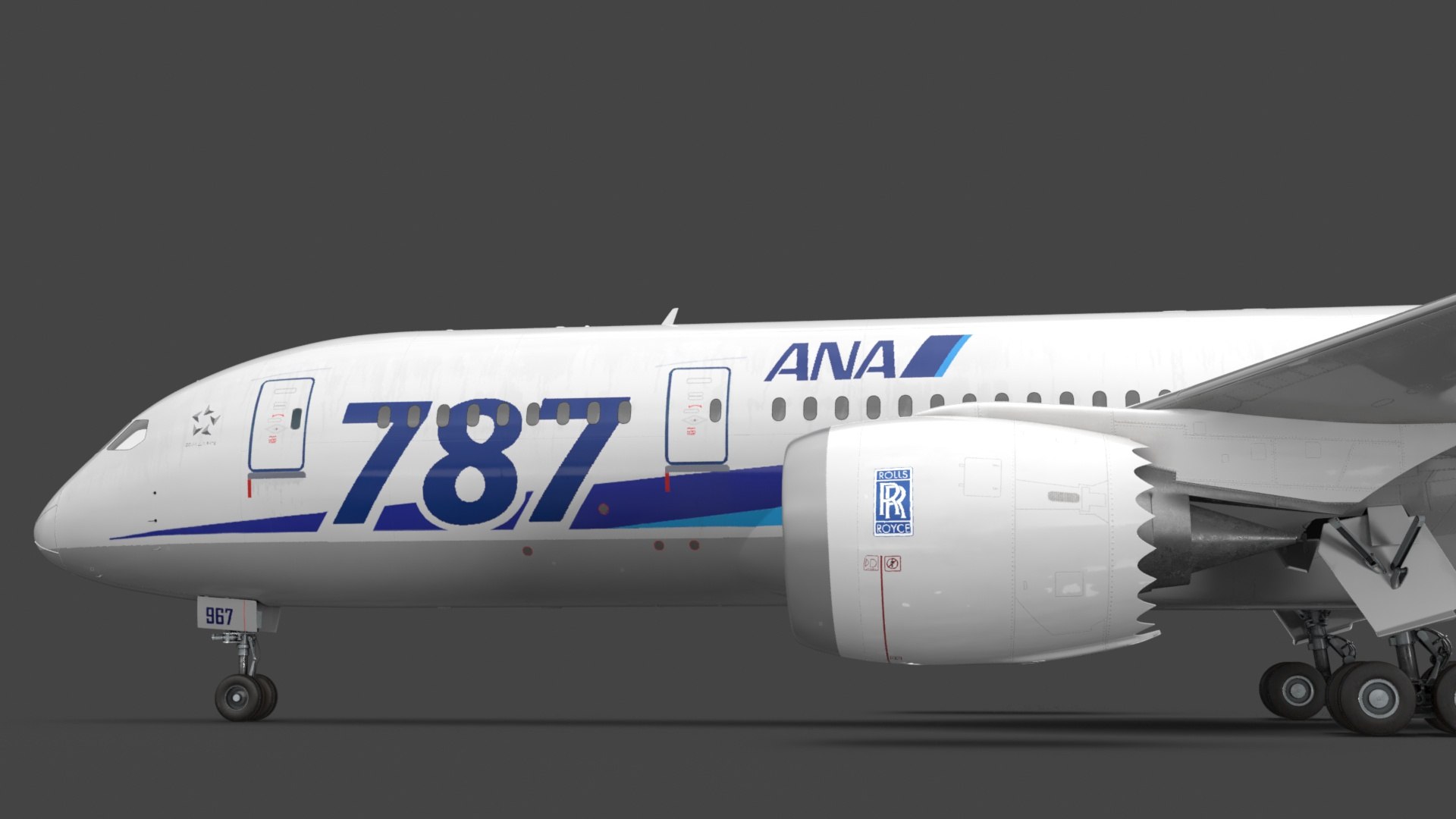 Boeing 787-8 Dreamliner ANA Livery Model - TurboSquid 2314153