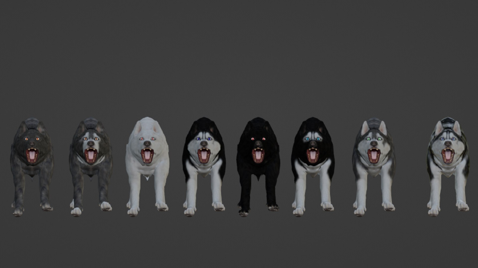 Wolf Pack 3D model - TurboSquid 1911805