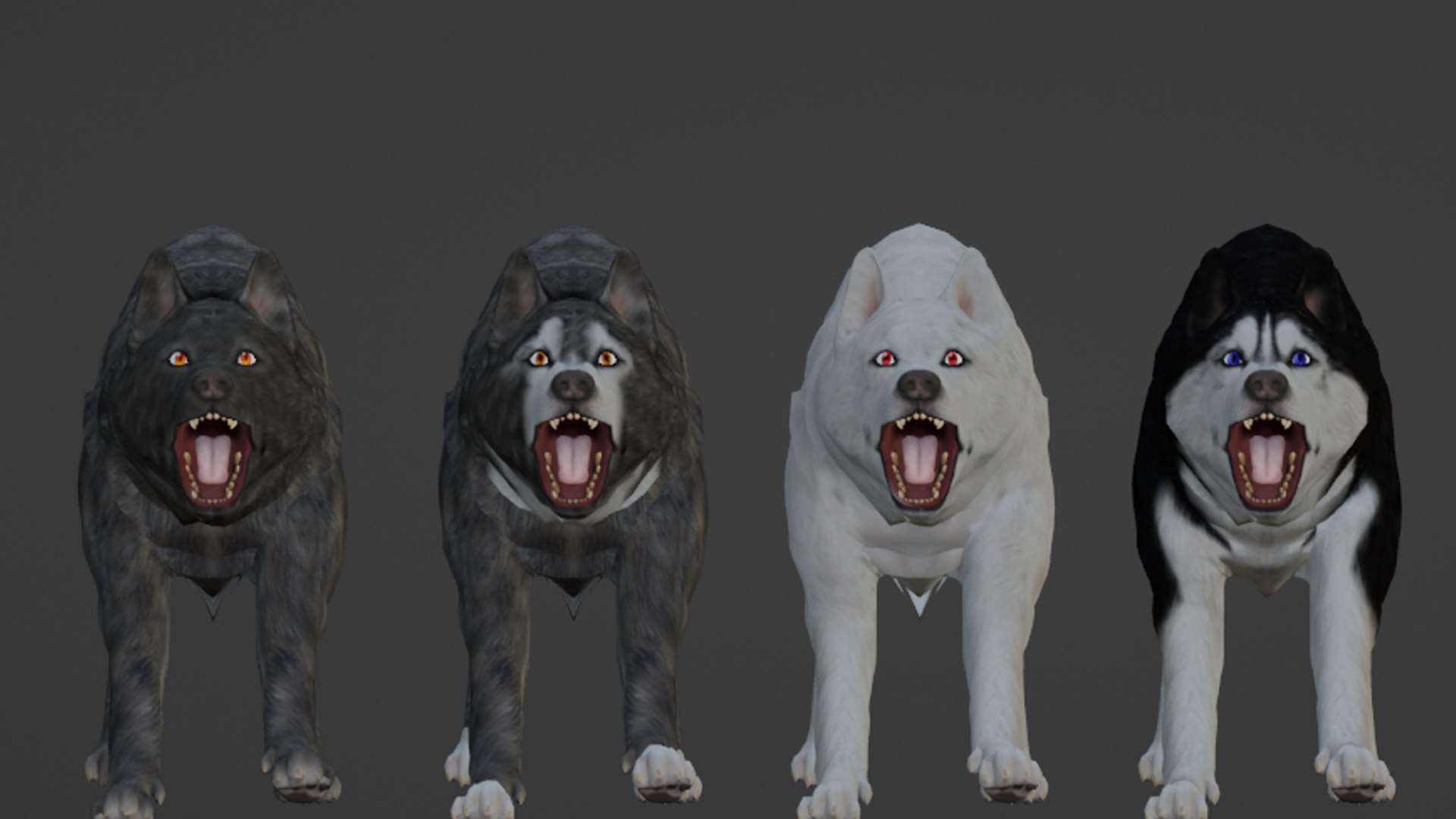 Wolf Pack 3D model - TurboSquid 1911805