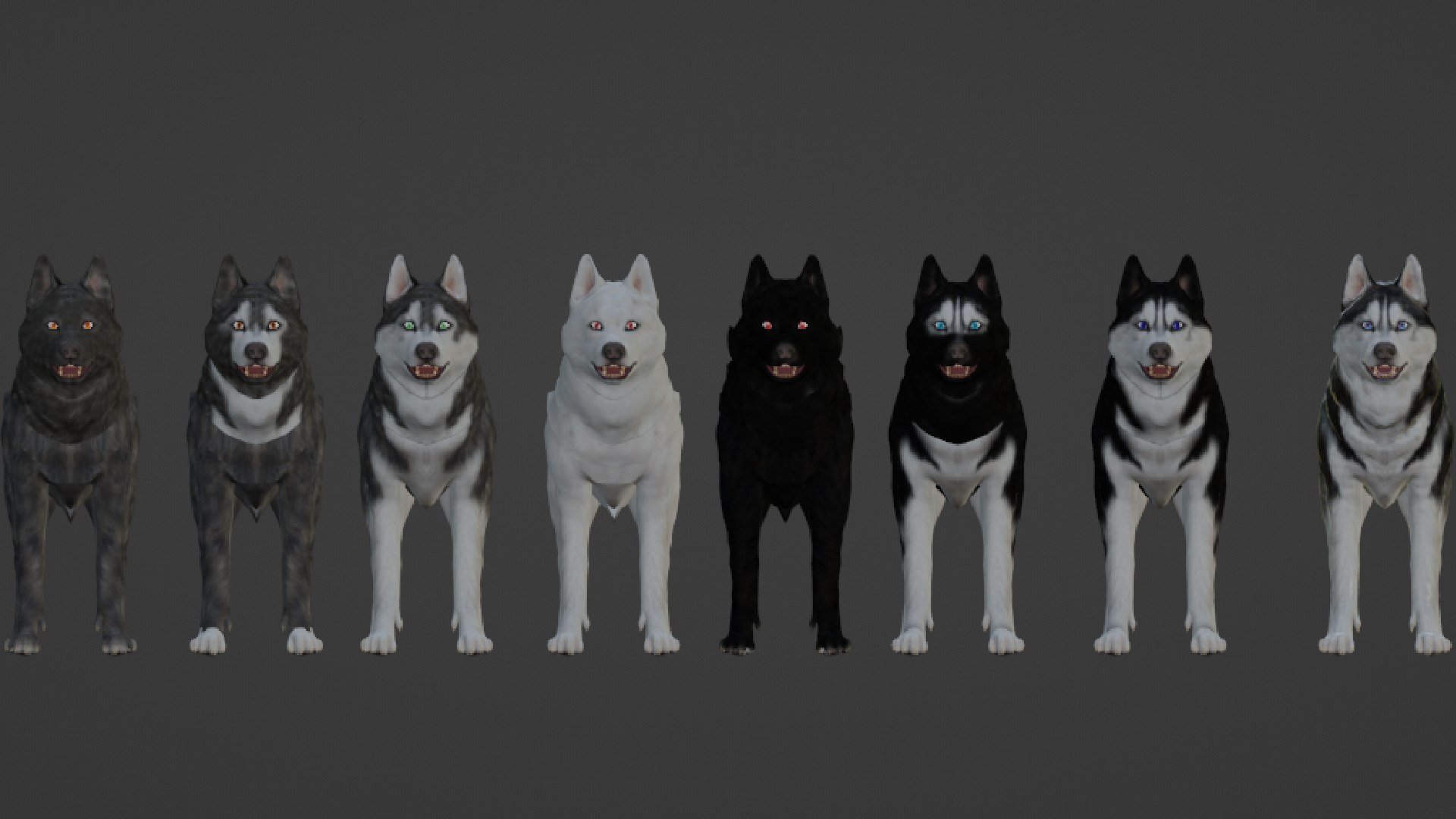 Wolf Pack 3D model - TurboSquid 1911805