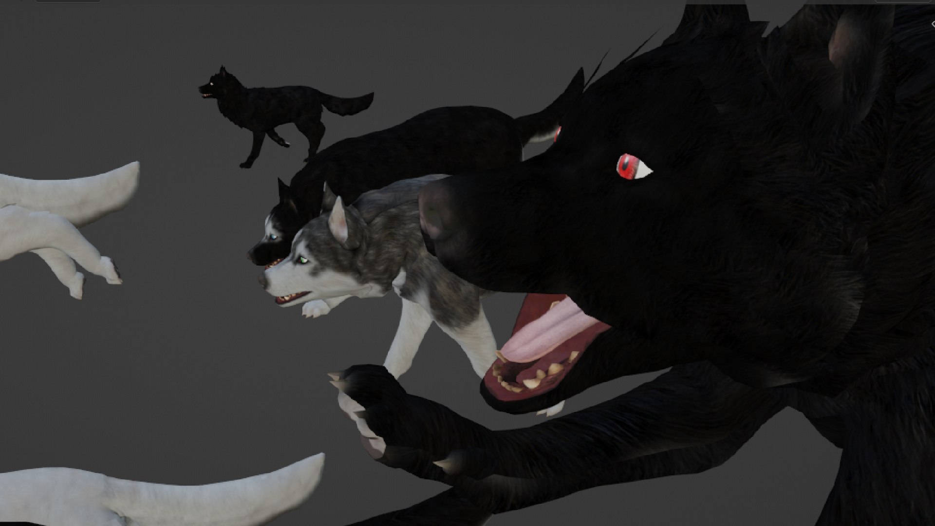 Wolf Pack 3D model - TurboSquid 1911805