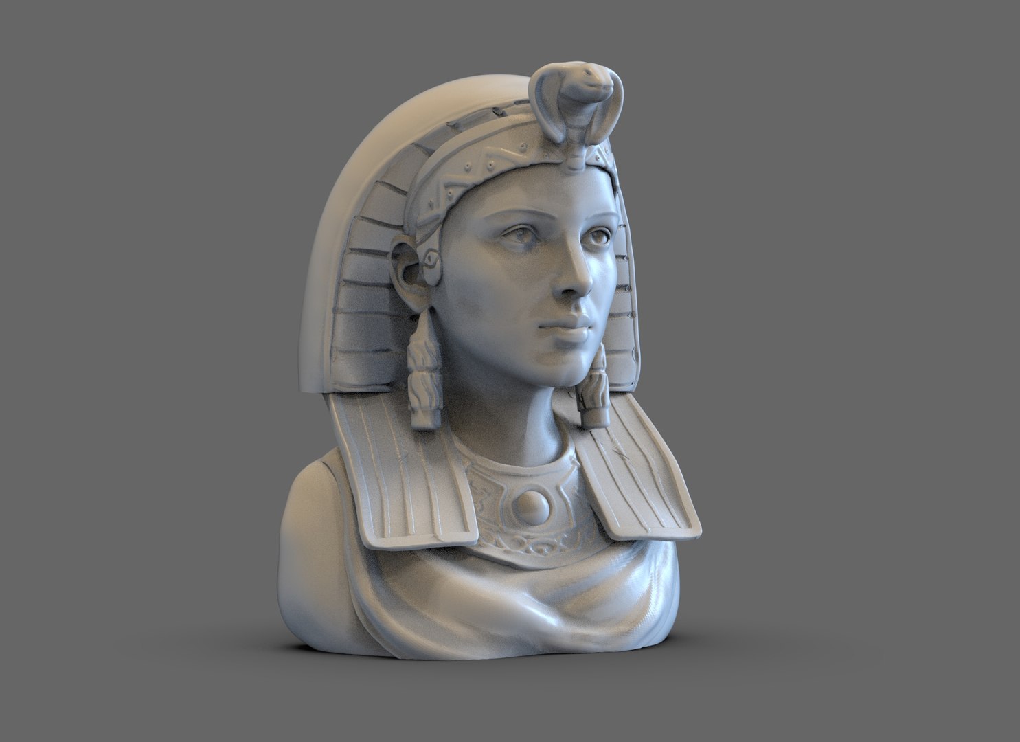 3D Antique Cleopatra Bust - TurboSquid 2197585