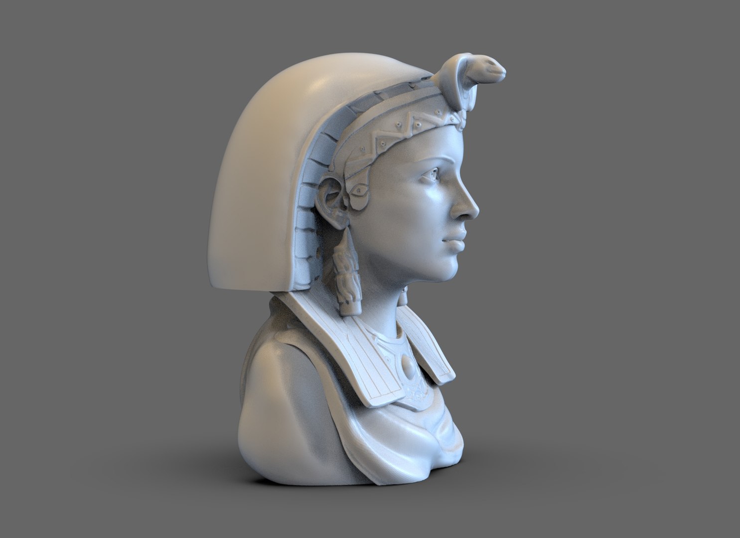 3D Antique Cleopatra Bust - TurboSquid 2197585