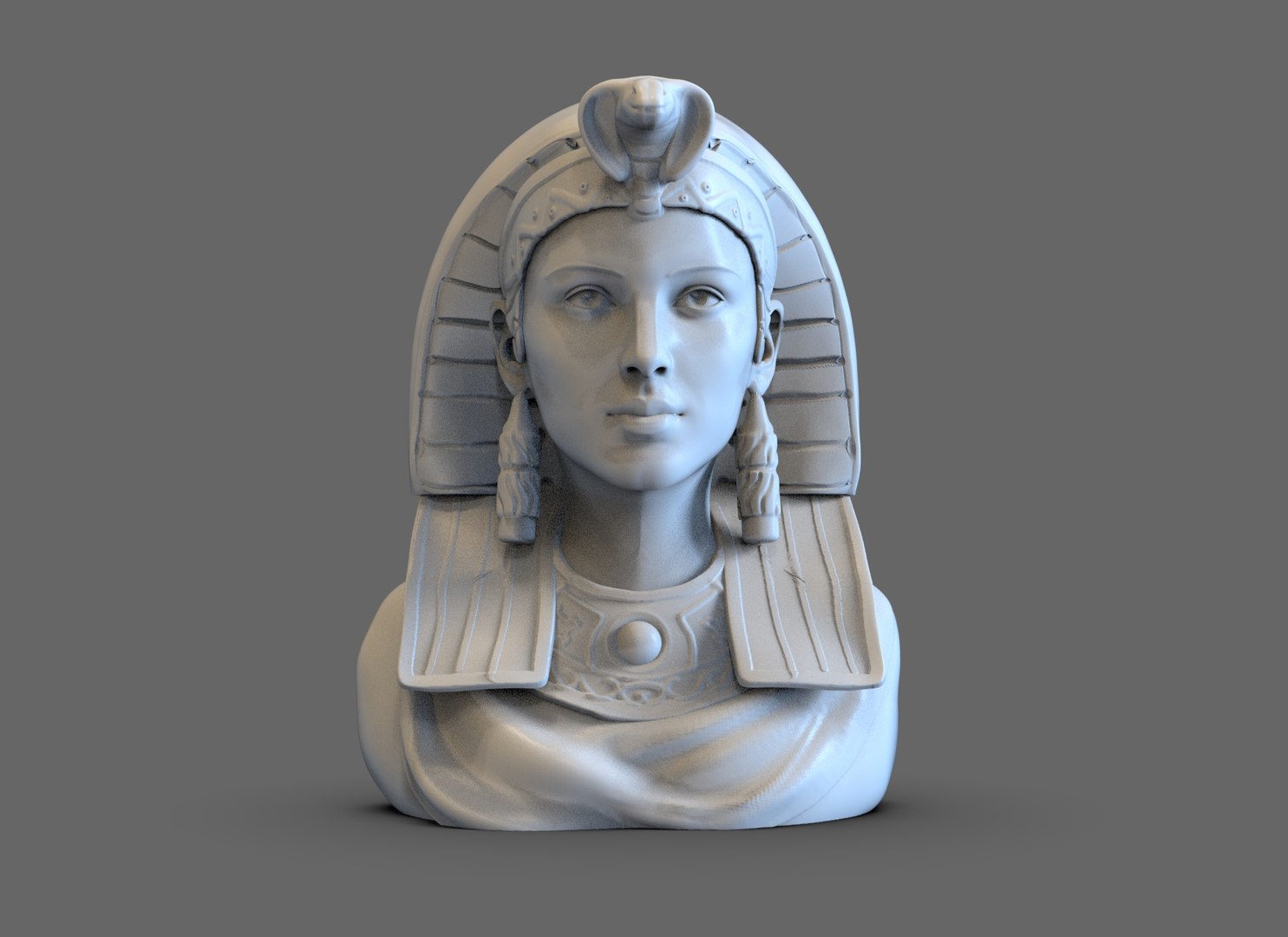 3D Antique Cleopatra Bust - TurboSquid 2197585