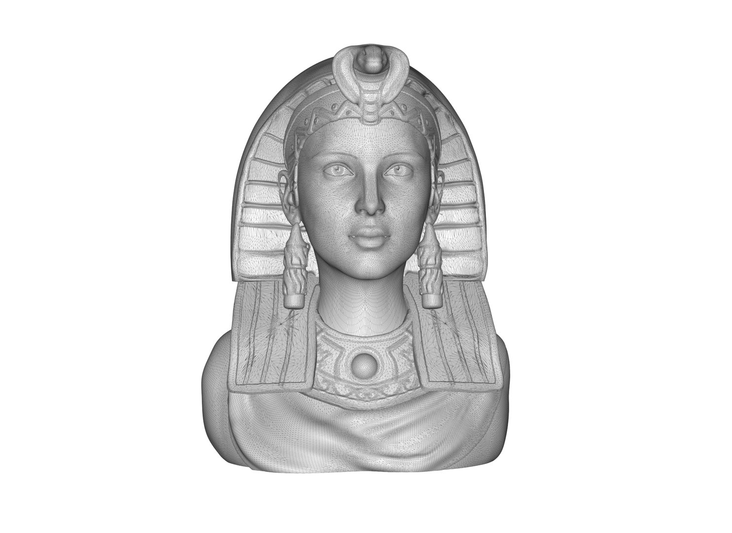 3D Antique Cleopatra Bust - TurboSquid 2197585