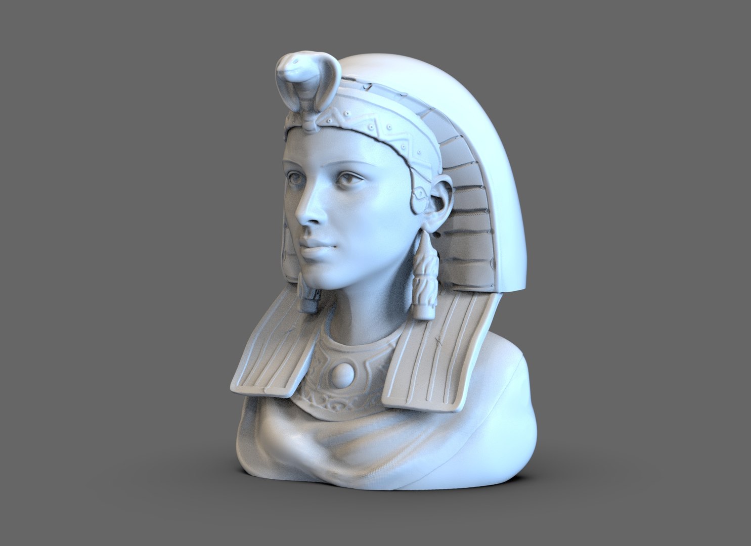 3D Antique Cleopatra Bust - TurboSquid 2197585