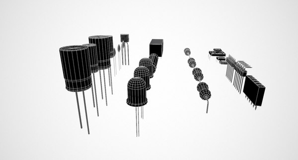 Electronic components 3D model - TurboSquid 1501860