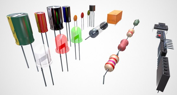 Electronic components 3D model - TurboSquid 1501860