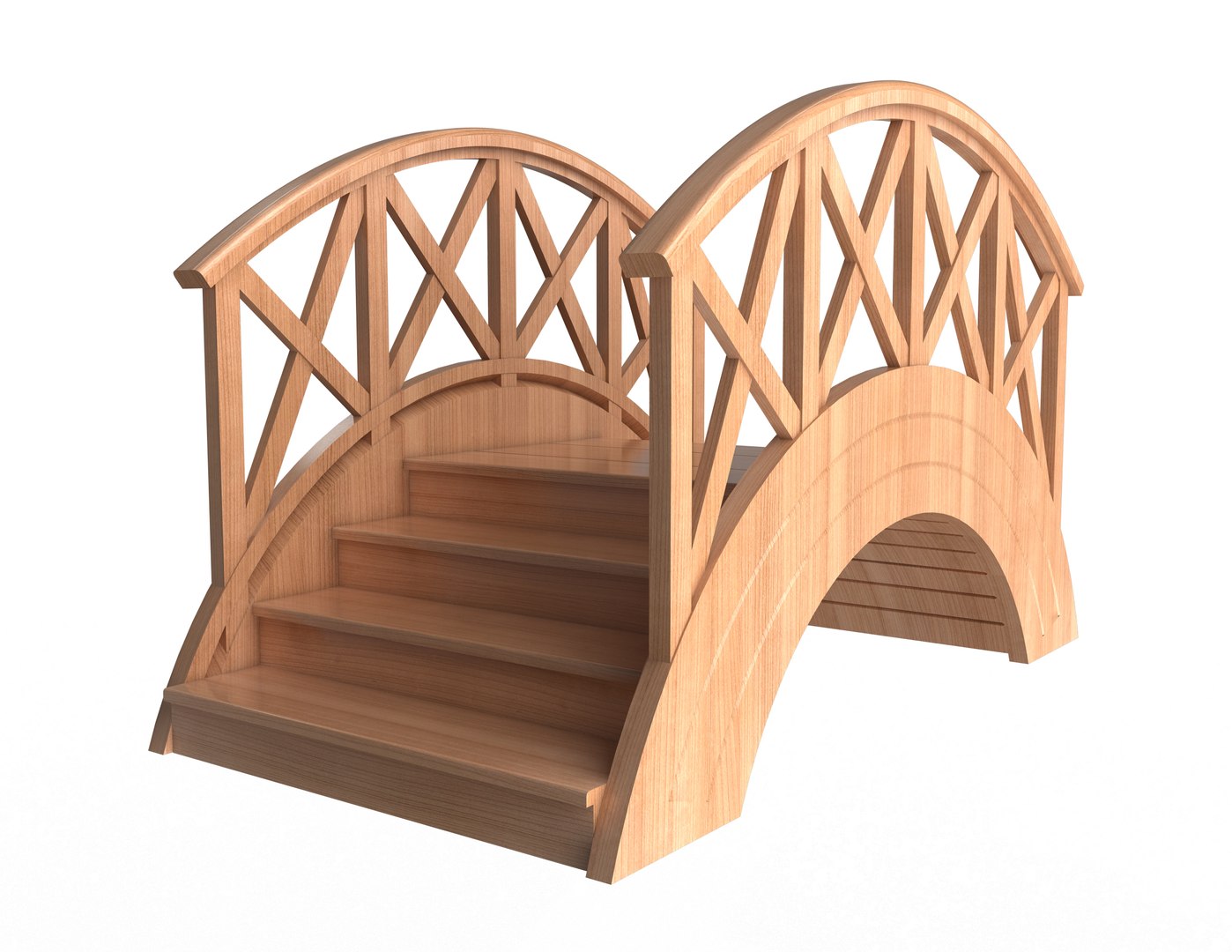 Wooden Footbridge Model - TurboSquid 1745706