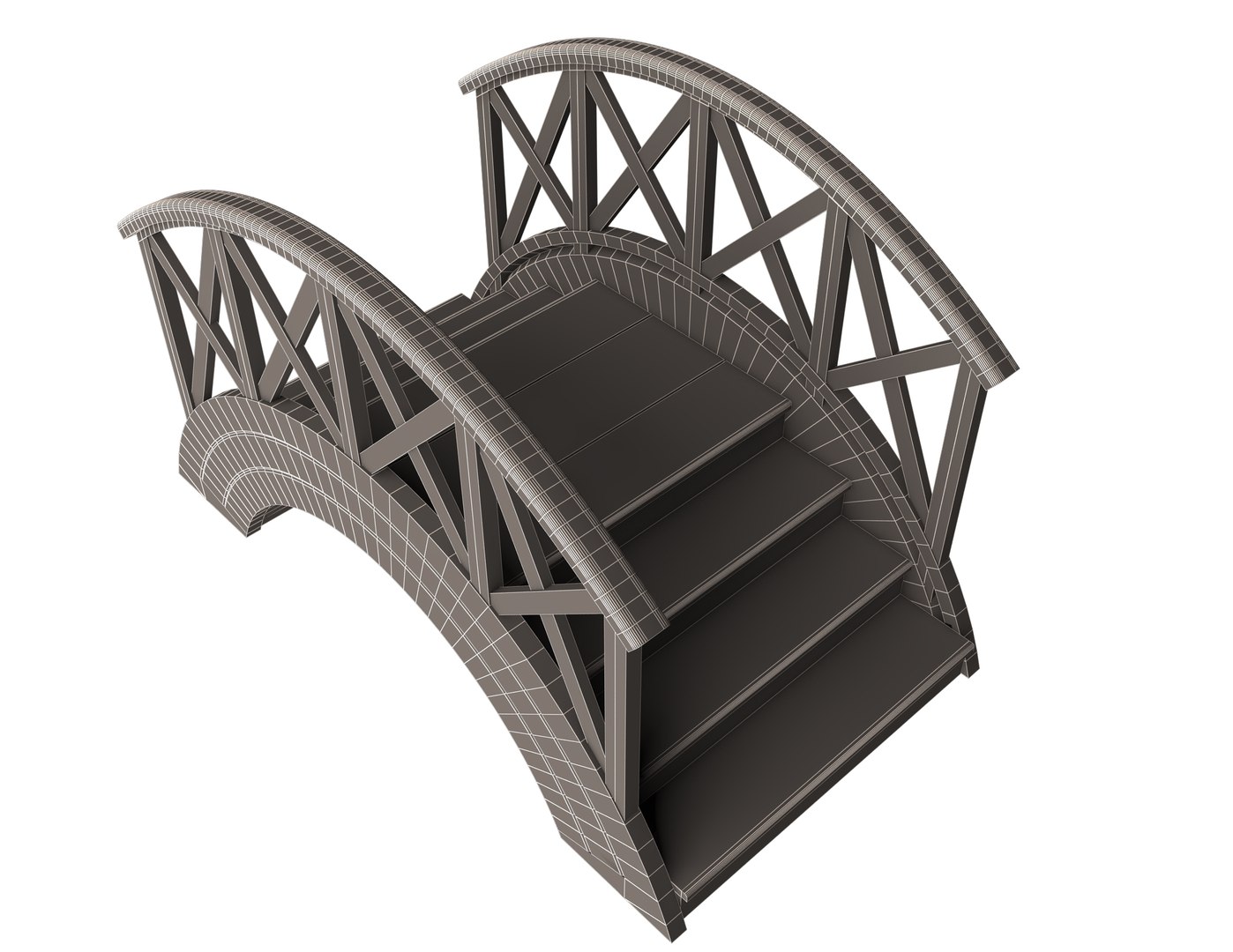Wooden Footbridge Model - TurboSquid 1745706