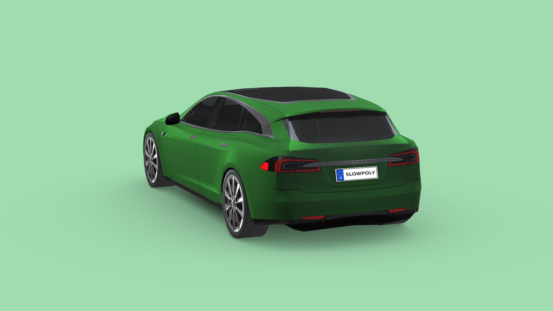 Tesla Model S Shooting Brake 2019 3D Model - TurboSquid 2248483