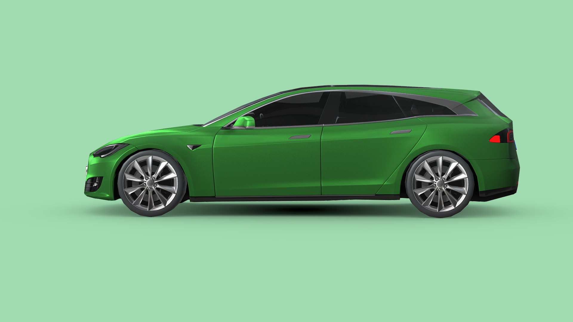 Tesla Model S Shooting Brake 2019 3D Model - TurboSquid 2248483