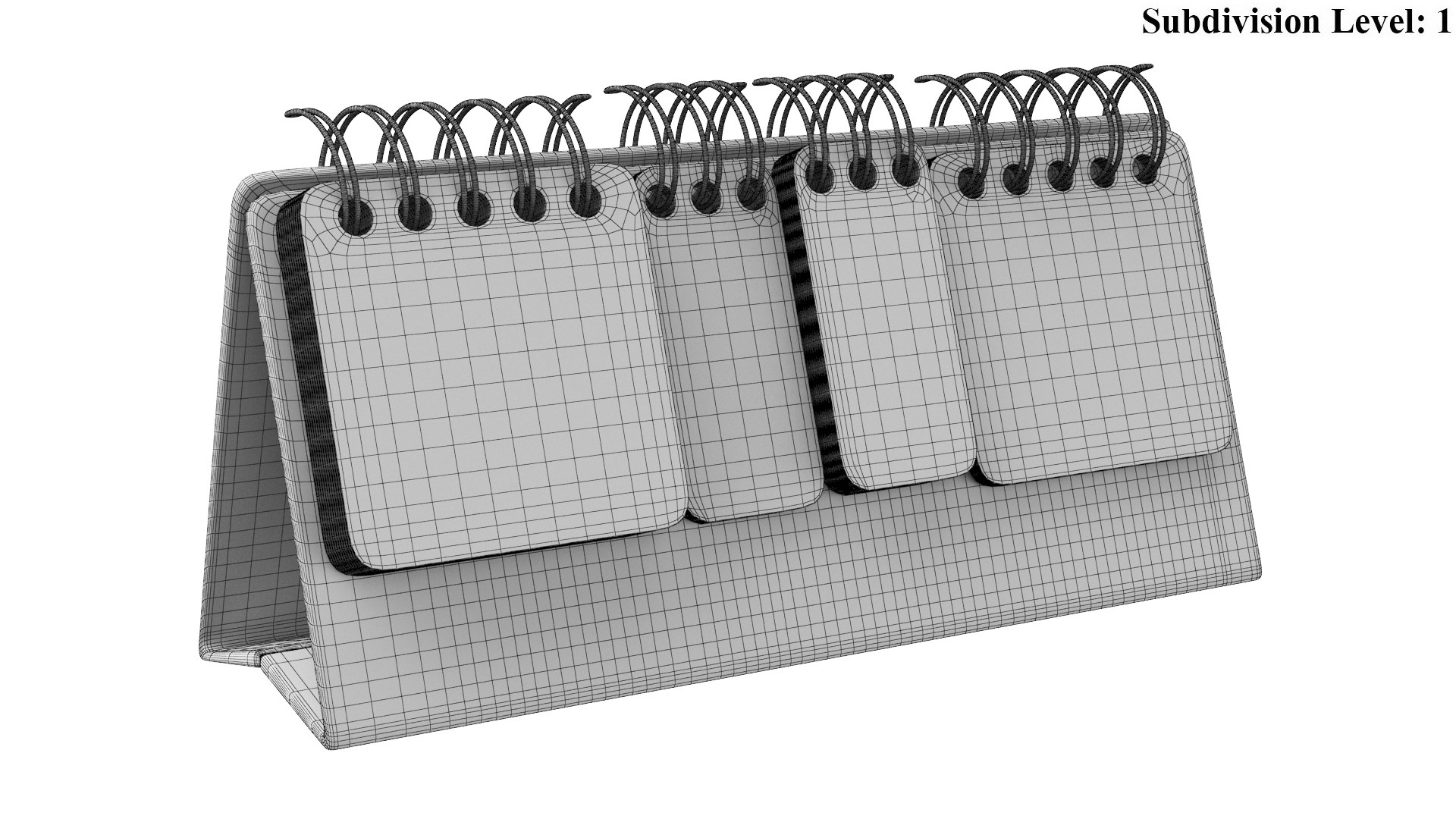 Desk Calendar 3D - TurboSquid 1916892
