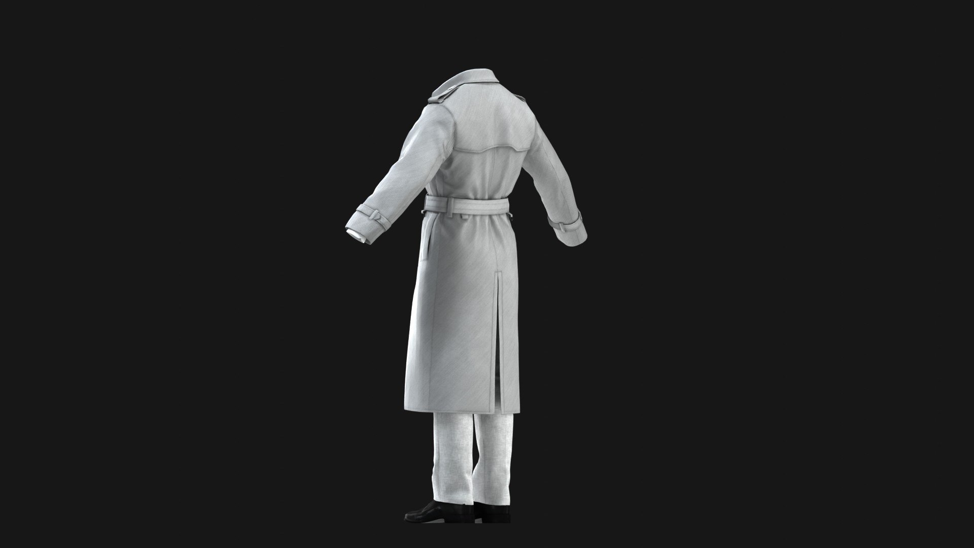 3D London Coat Outfit Cloth - TurboSquid 2064700