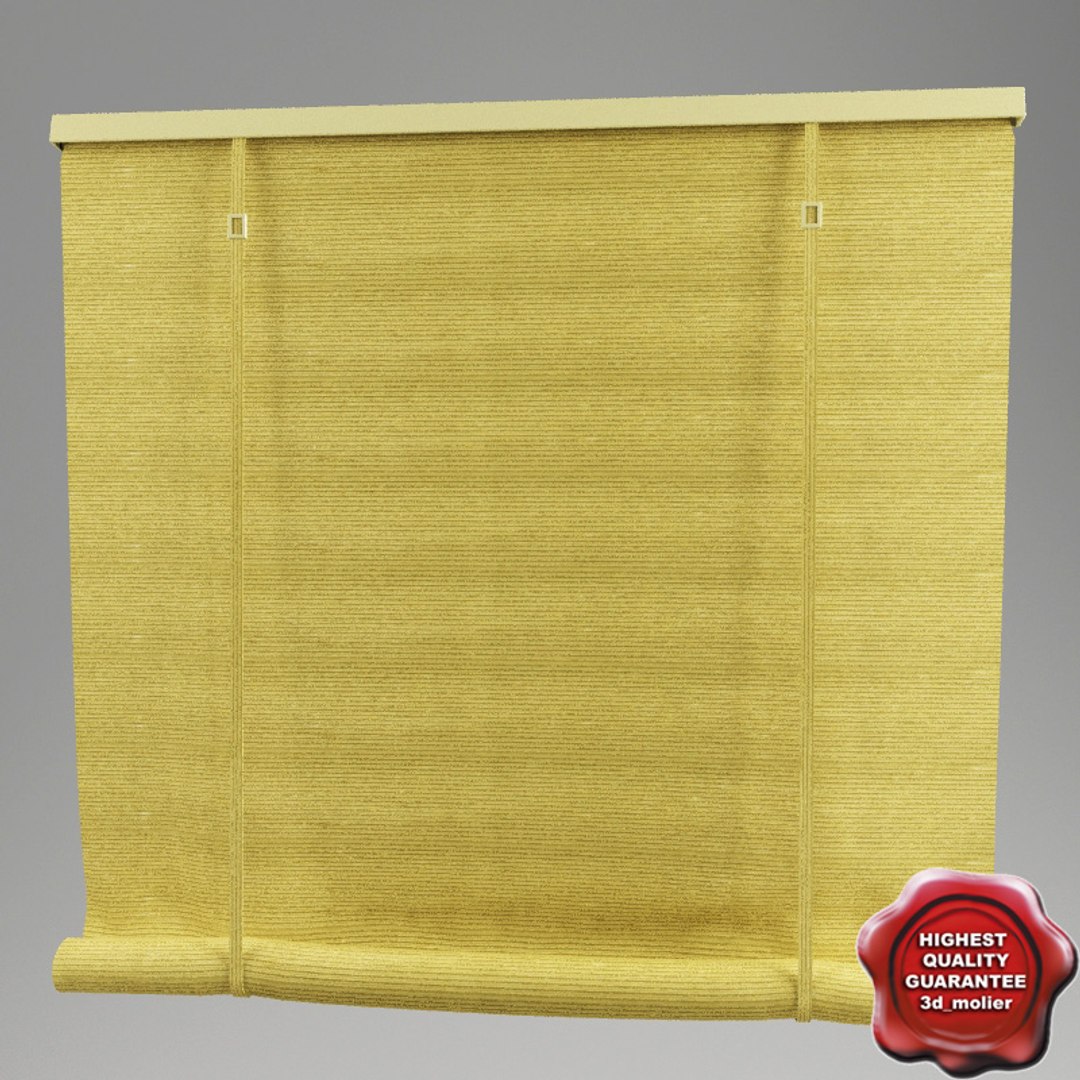 Roll Curtain 3d Model