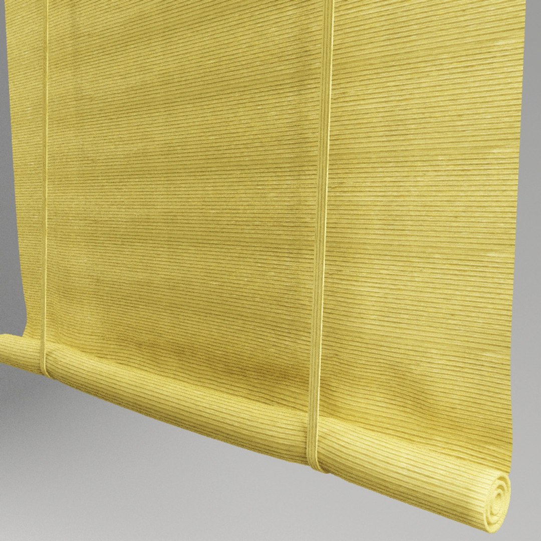 Roll Curtain 3d Model