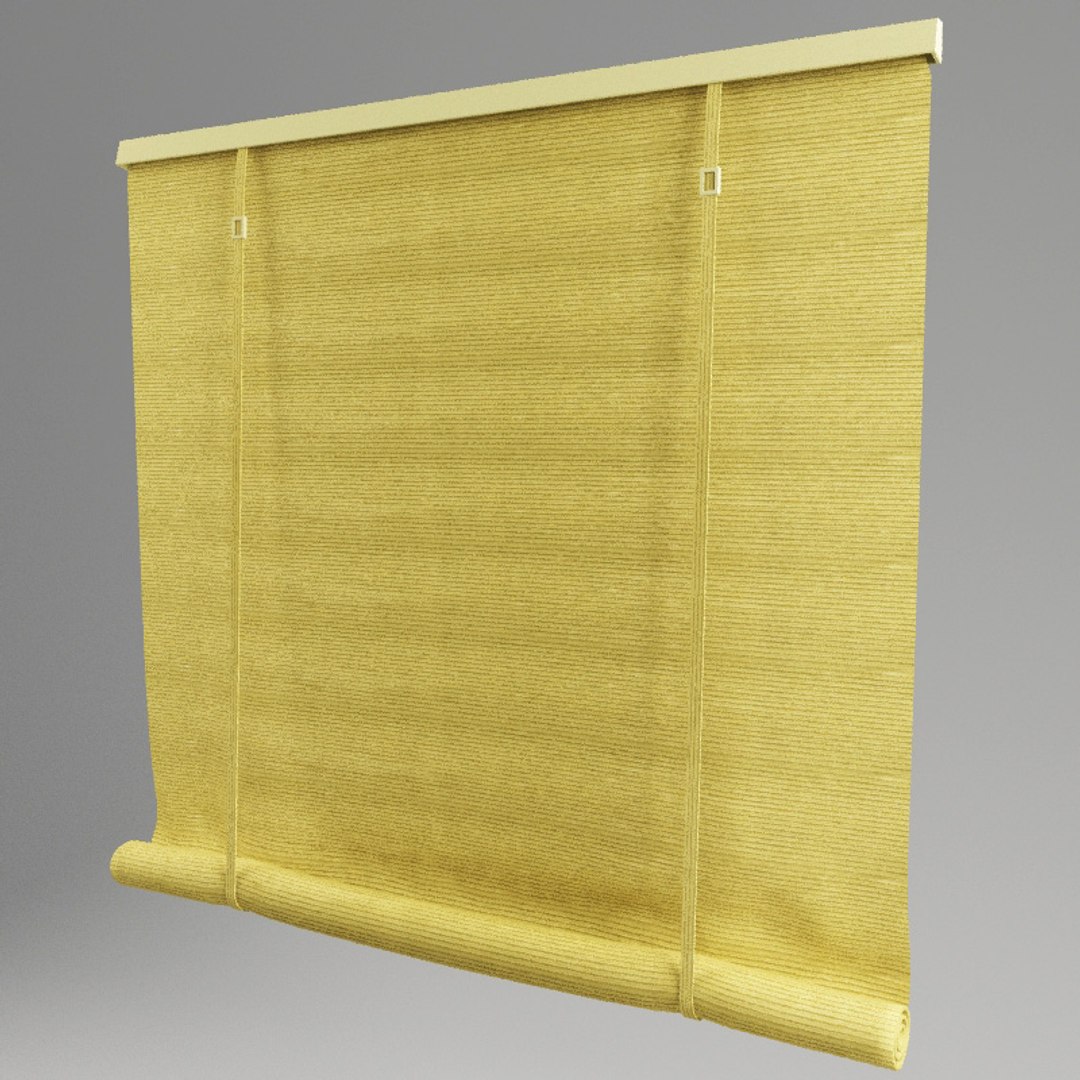 Roll Curtain 3d Model