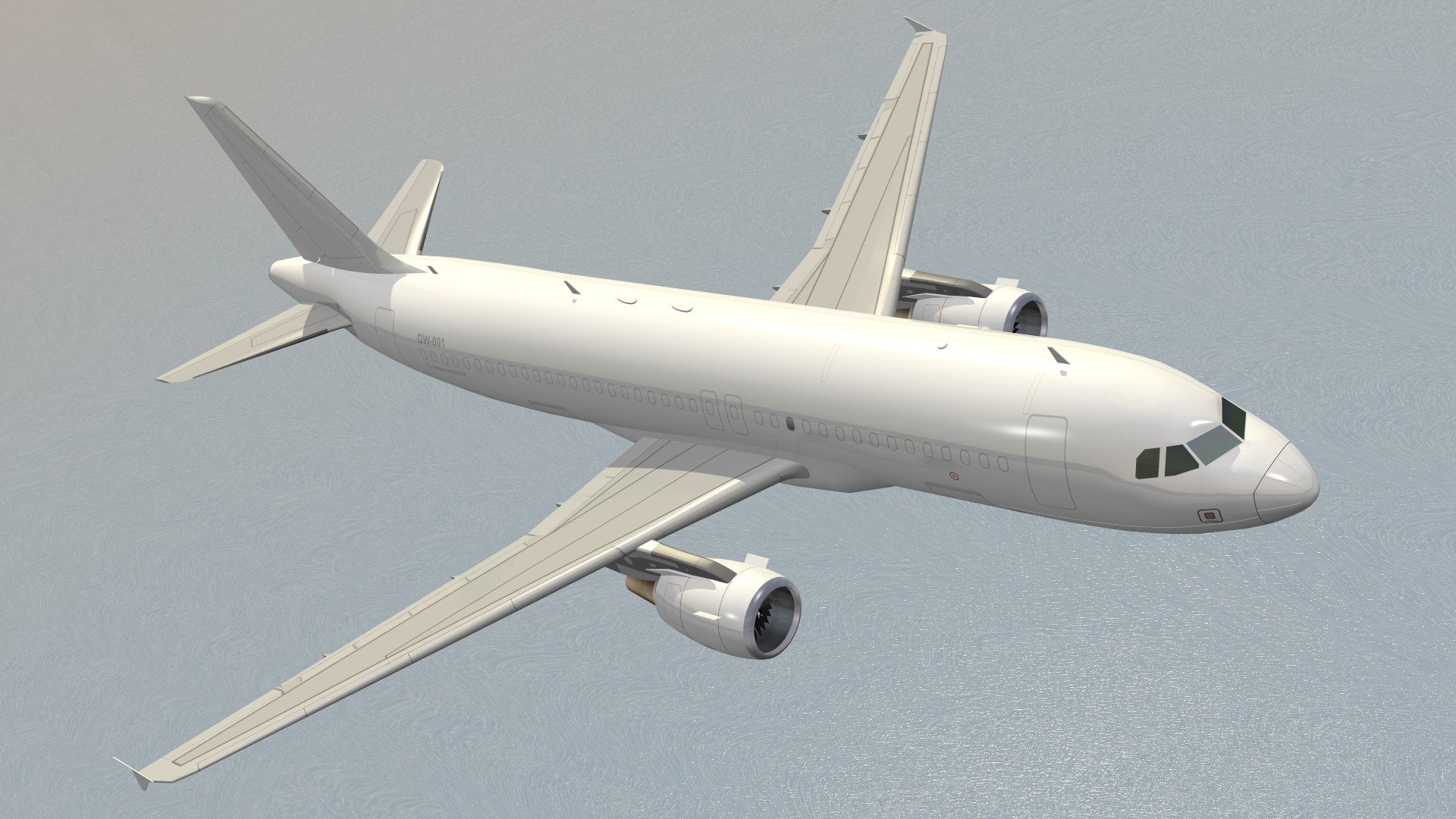 Airbus A320-214P2F Generic White 3D - TurboSquid 2006953