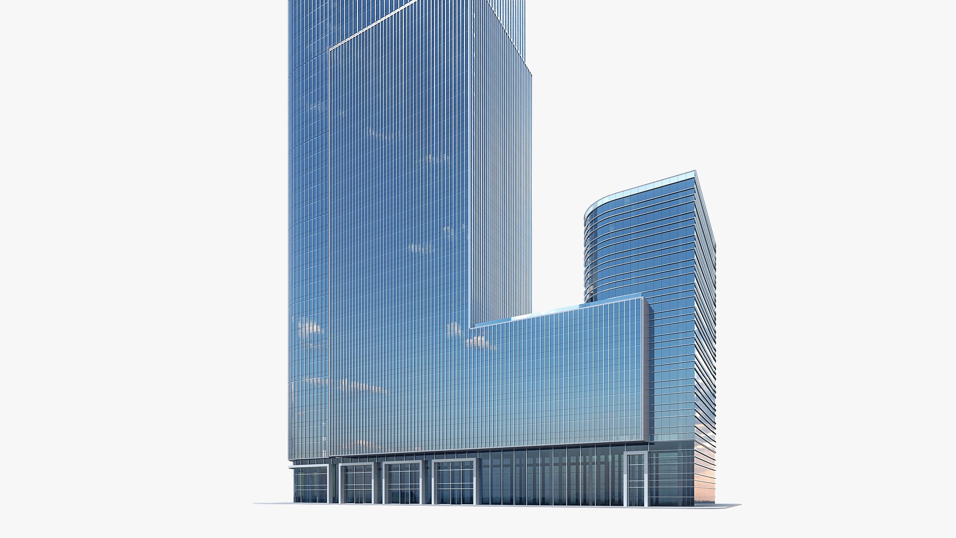 Office Towers Collection 3D Model - TurboSquid 2017458