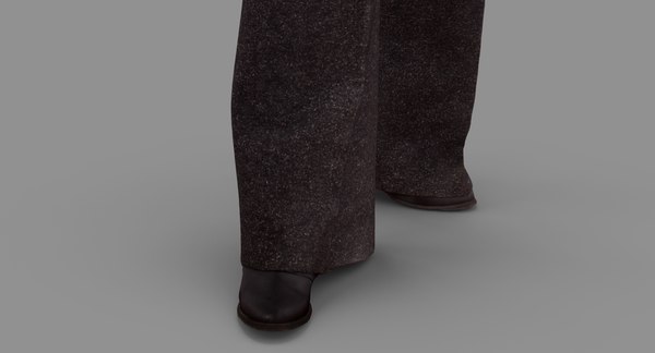 business woman standing people human 3d model