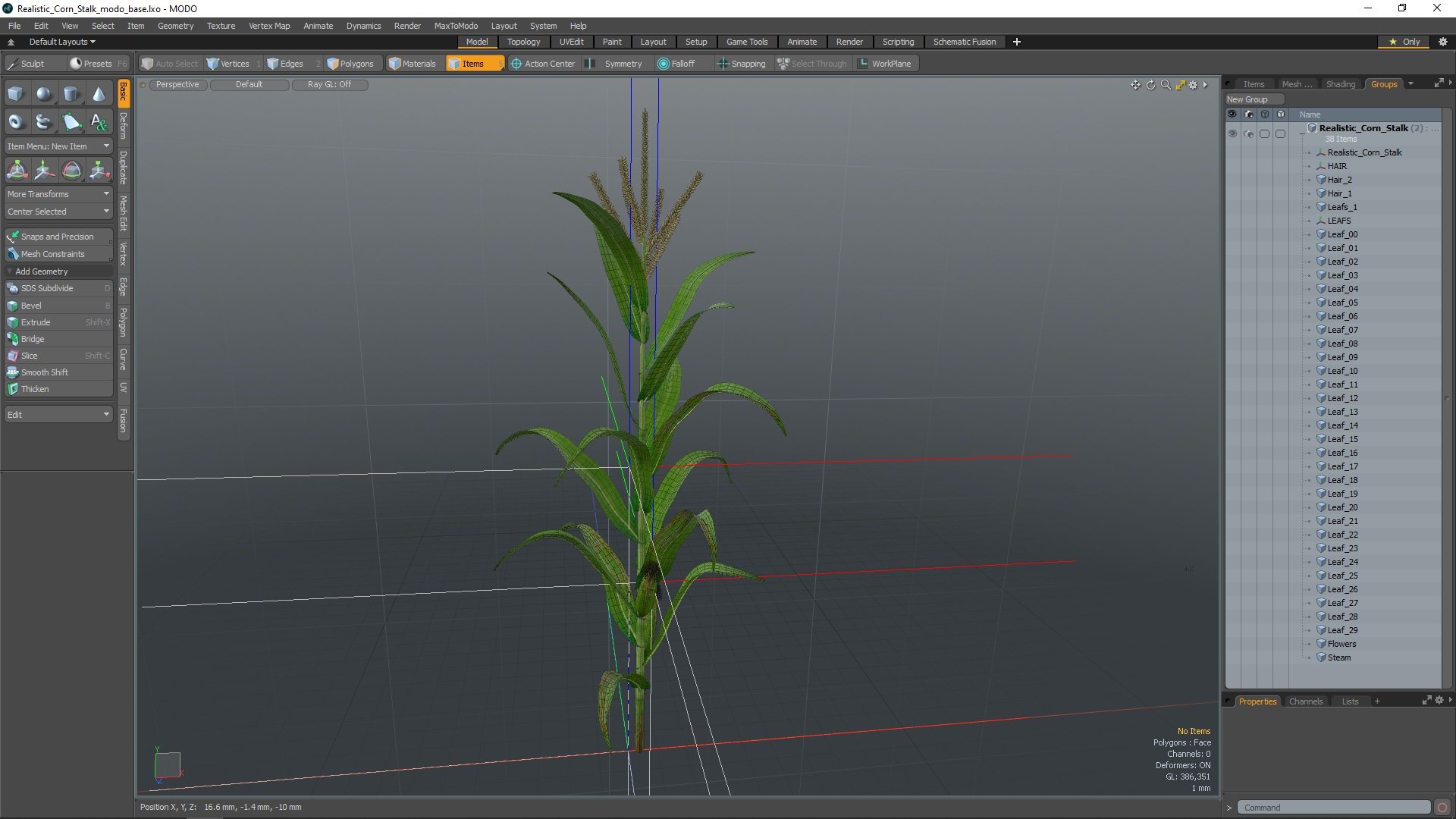 3D Realistic Corn Stalk Model - TurboSquid 2329234