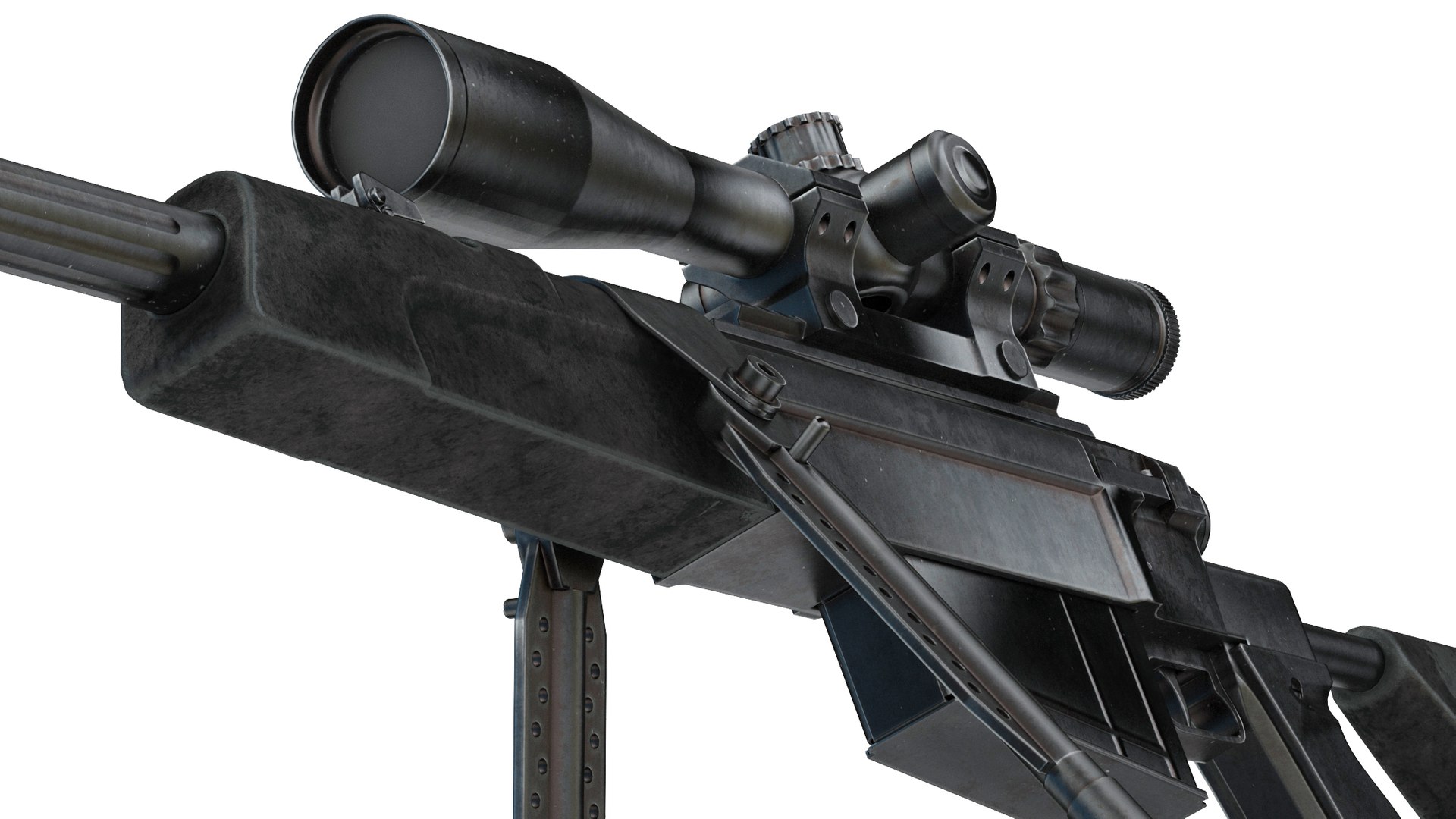 Zastava M93 Black Arrow Anti-materiel Rifle Low Poly model - TurboSquid 2046043