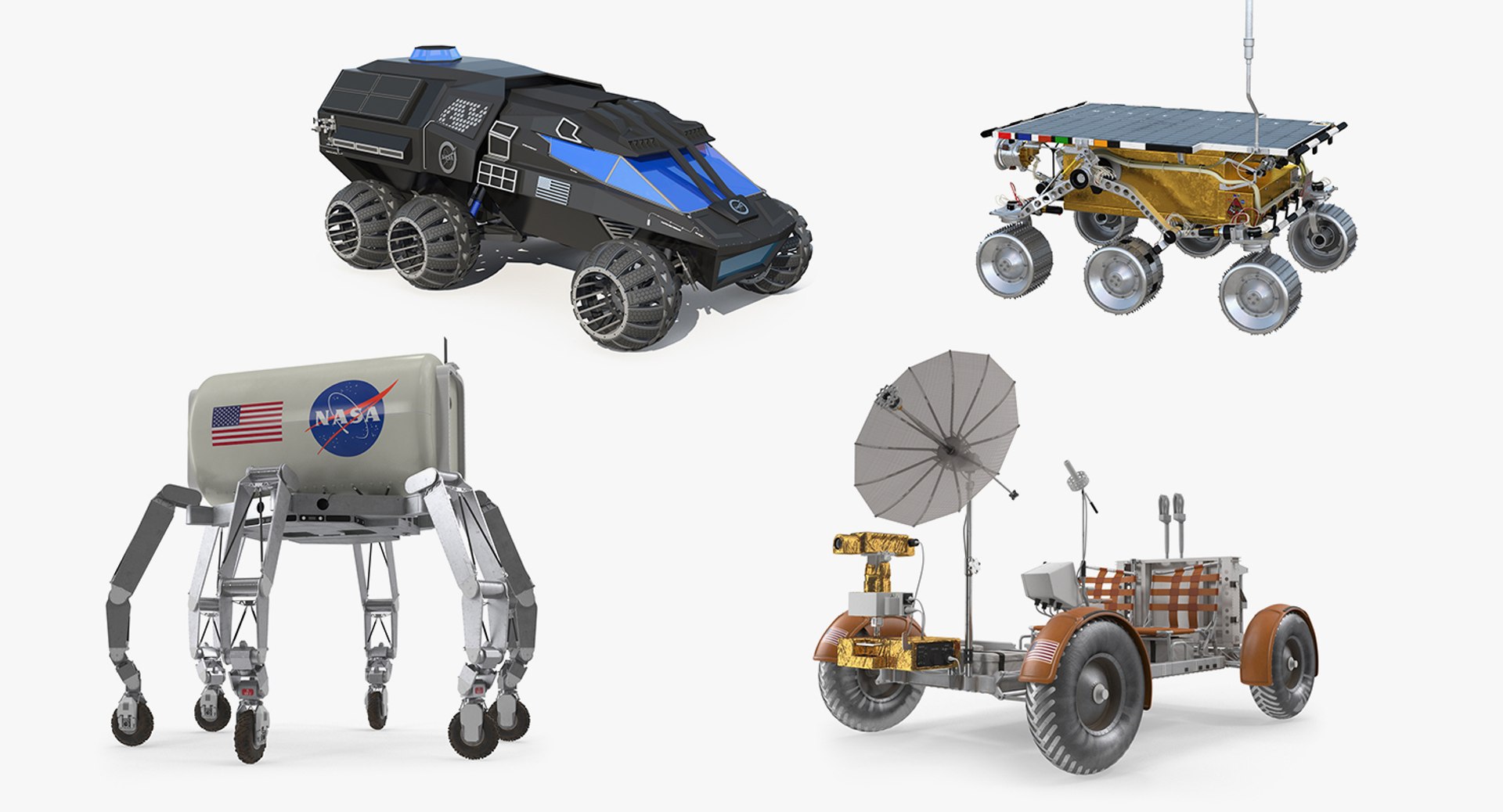 3D space vehicles 2 model - TurboSquid 1331255