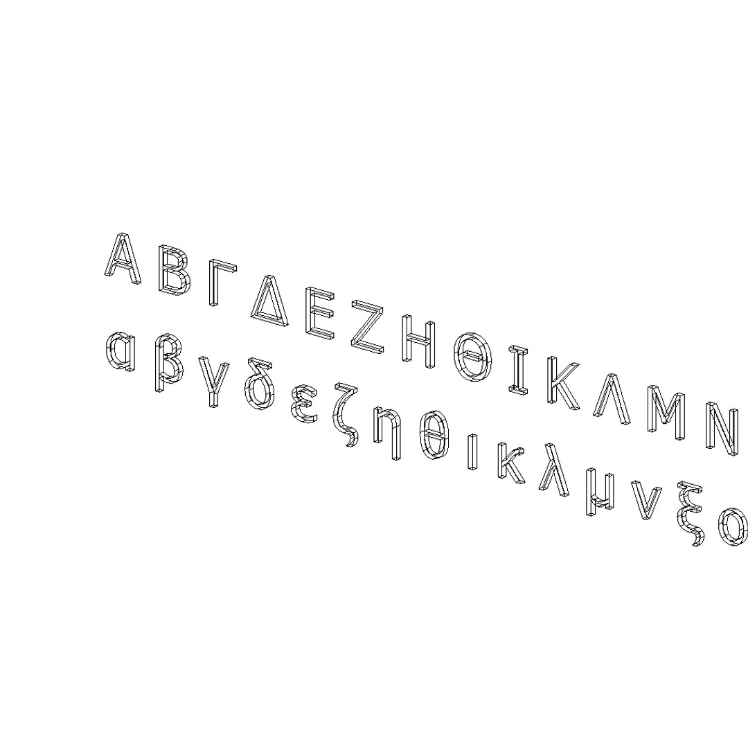 3D Greek Alphabets1 Meiryo Cg - TurboSquid 1153927