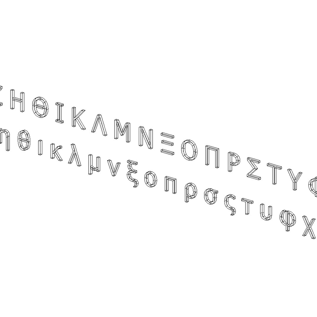 3D Greek Alphabets1 Meiryo Cg - TurboSquid 1153927