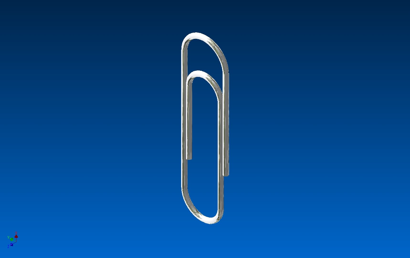 Paperclip Paper 3d Model