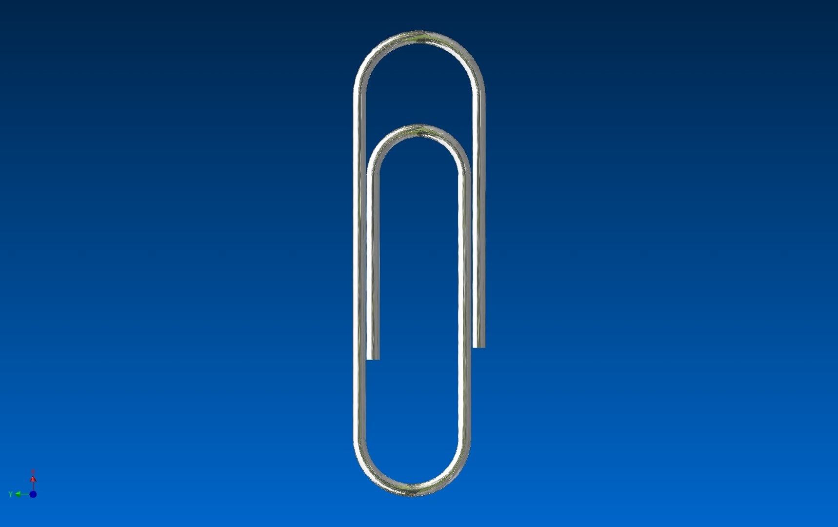 Paperclip Paper 3d Model