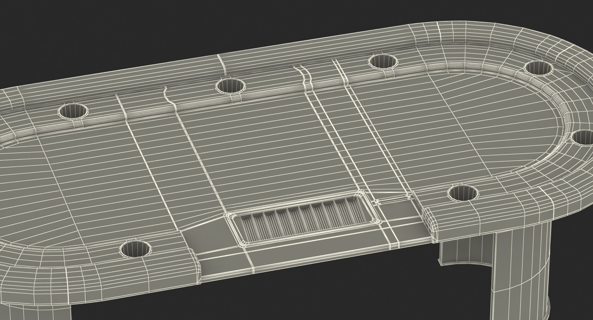 Casino poker table 3D model - TurboSquid 1204813